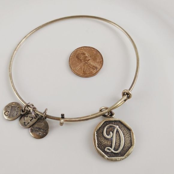 Alex and Ani | Jewelry | Alex Andani Rafaelian Gold Initial D Bracelet ...
